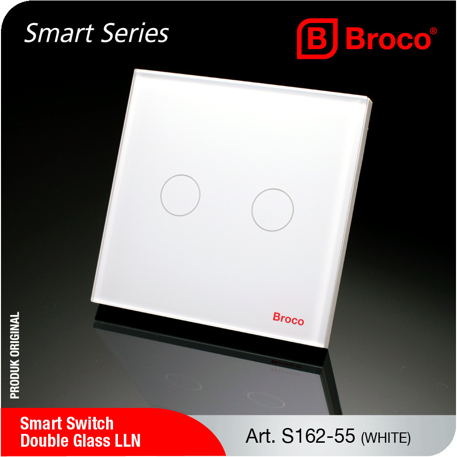 Jual BROCO Smart Switch Double Glass (LLN) | Shopee Indonesia