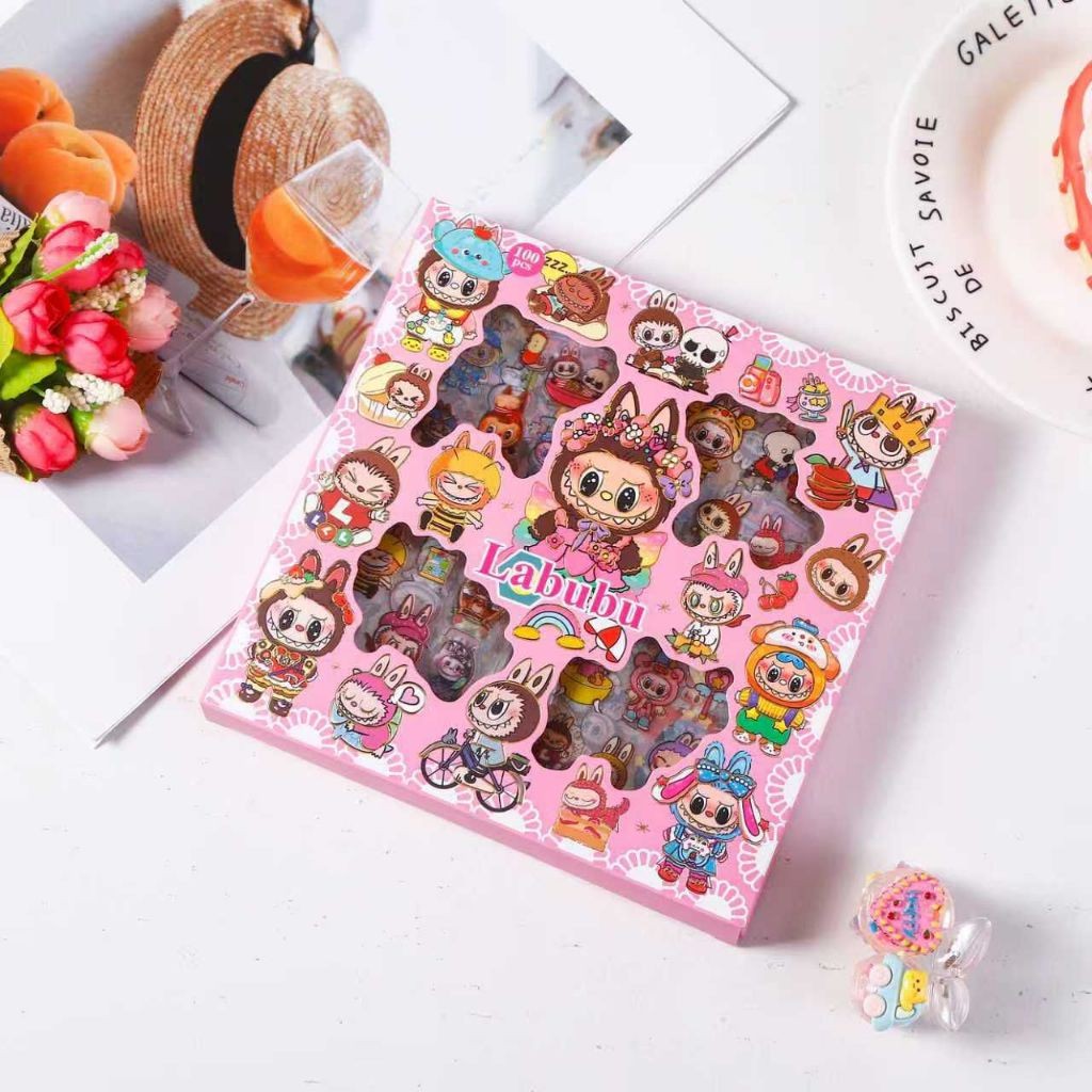 Jual Stiker labu lucu / 100 lembar/kotak / stiker karakter tahan air ...