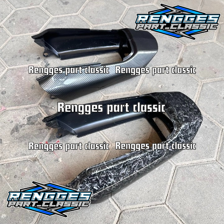 Jual Cover body belakang ninja r / ninja ss carbon celup motif forged ...
