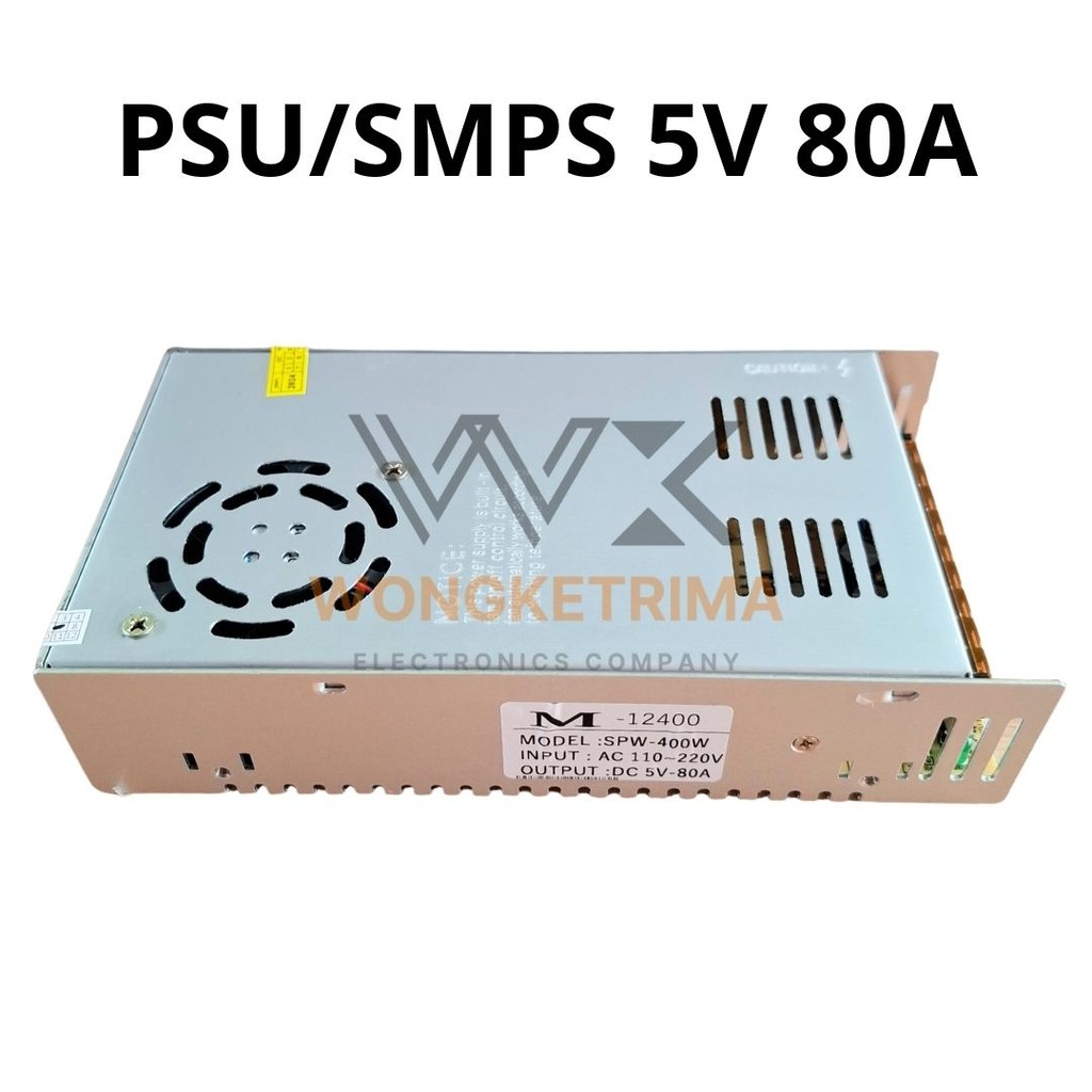 Jual SMPS 5V 80A – Power Supply 110/220V (±15%) | Shopee Indonesia