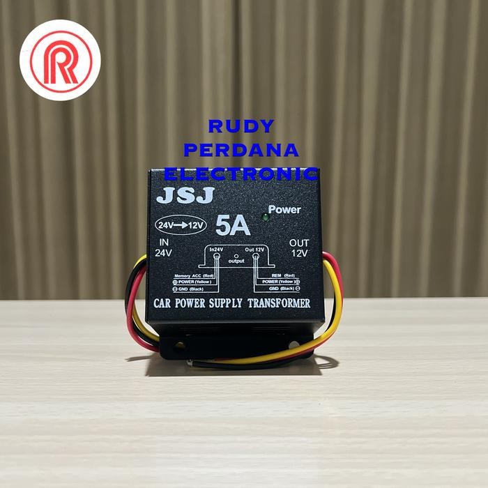Jual ZL99 CONVERTER STEP DOWN DC 24V TO 12V 24-12 VOLT 5A AKI MOBIL ...