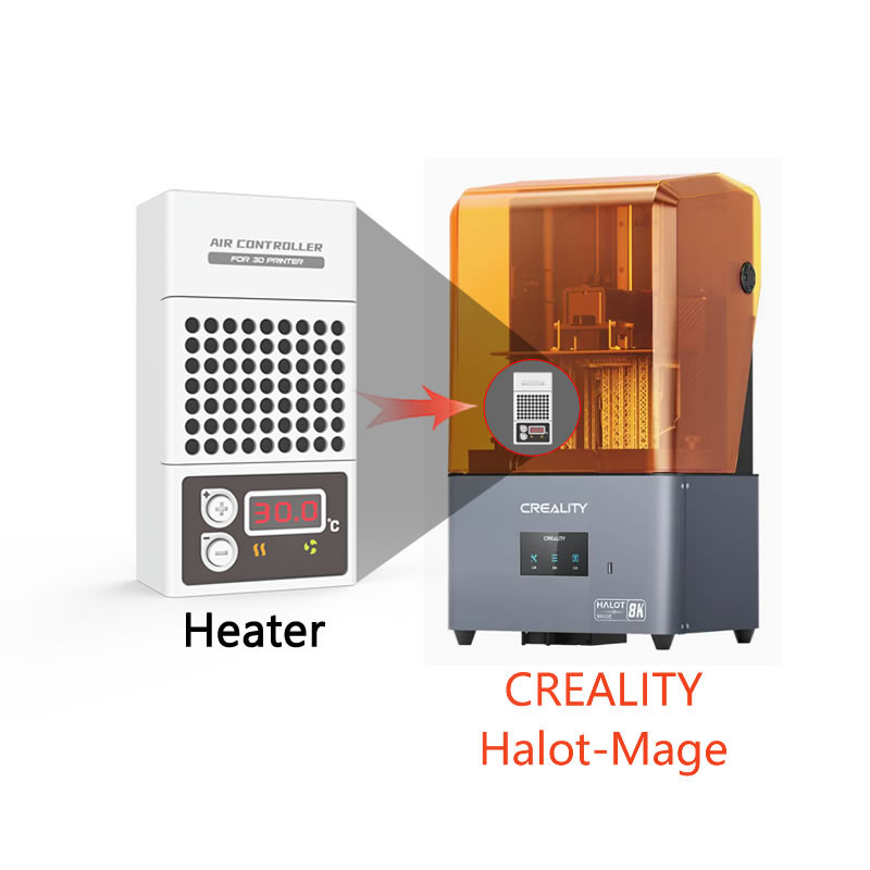 Jual Mini Heater for Creality Halot Mage 3D Printer,Resin 3D Printer ...