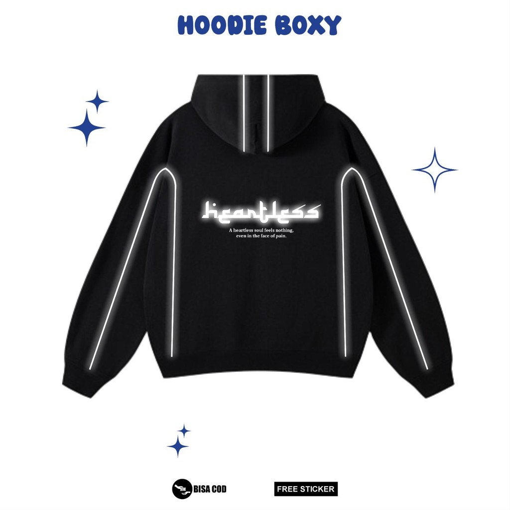 Jual Reflektor Hoodie Jaket Garis Model Boxy Reguler Desain Terbaru ...