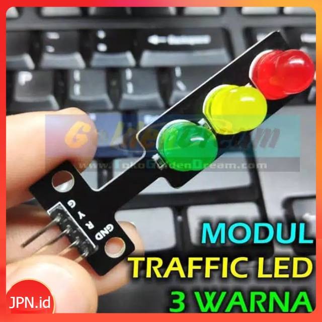 Jual Traffic LED 3 Warna Light Merah Kuning Hijau Lampu Arduino Alarm ...