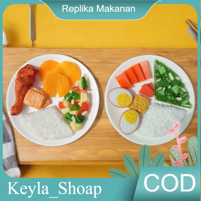 Jual Replika makanan empat sehat lima sempurna makanan pokok dummy ...