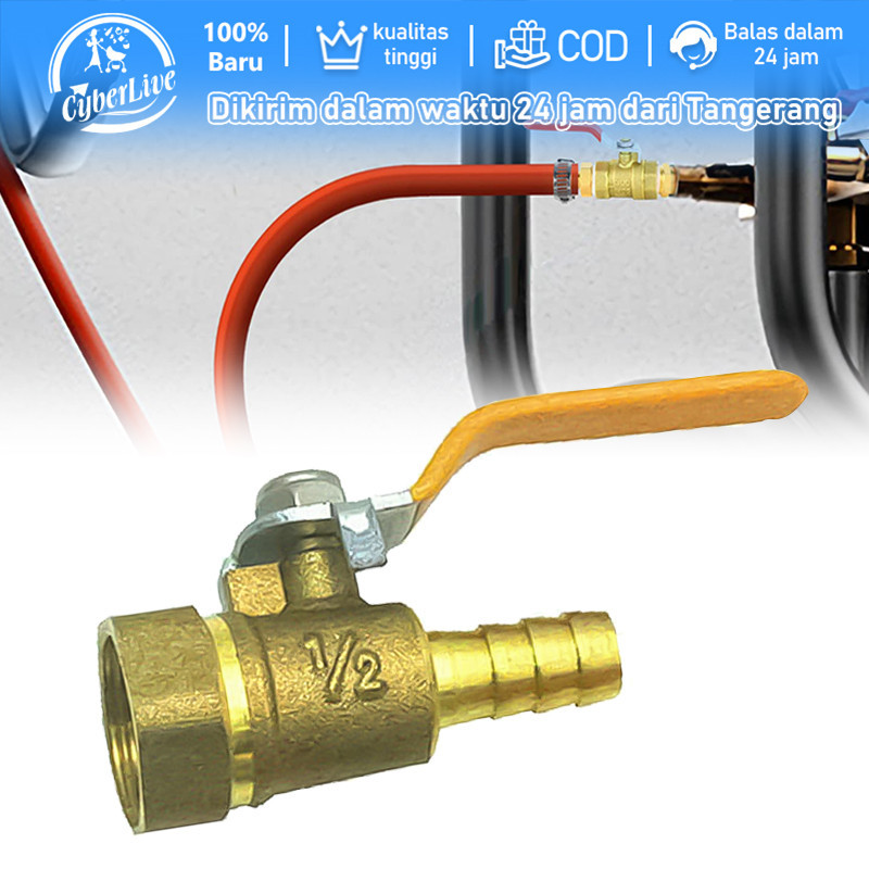 Jual Medan Hanaiso Safety Stop Kran Gas Water Heater Oven Ball Valve ...
