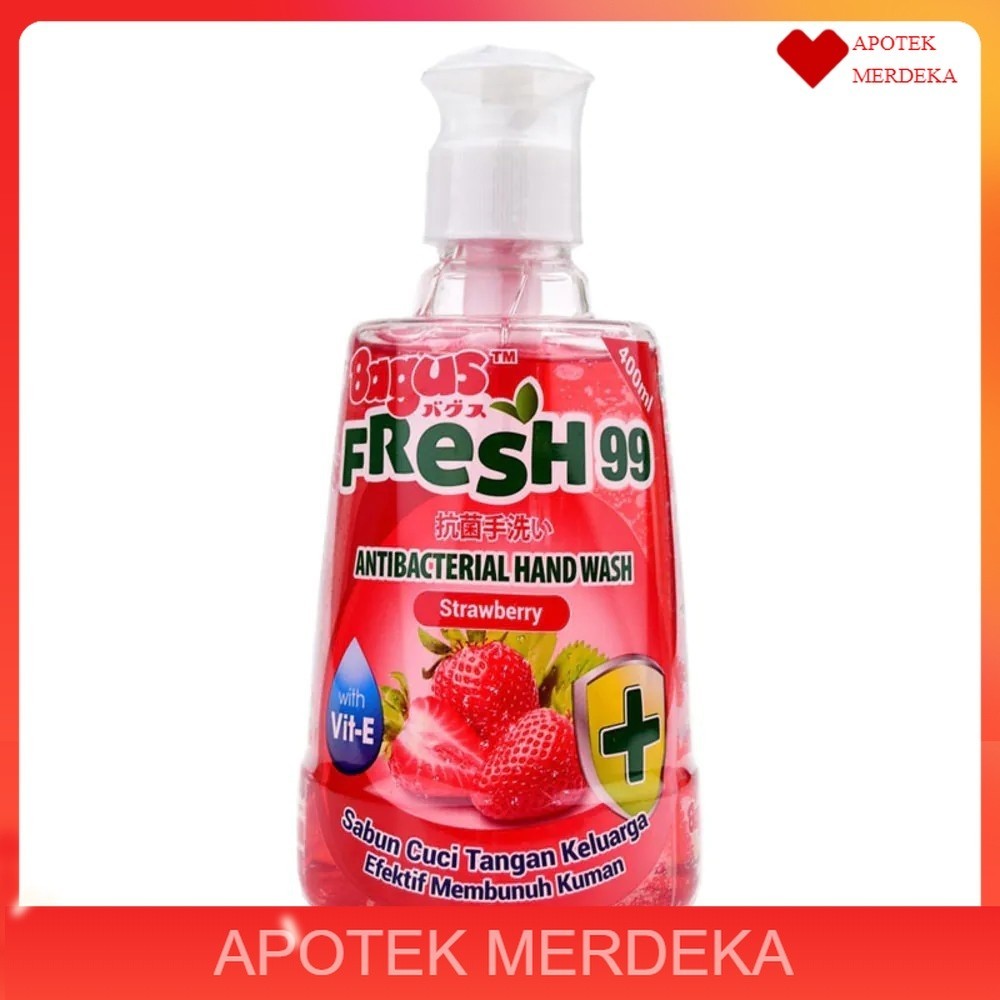 Jual Bagus Hand Wash Fresh 99 Strawberry 400ml / Sabun Cuci Tangan ...