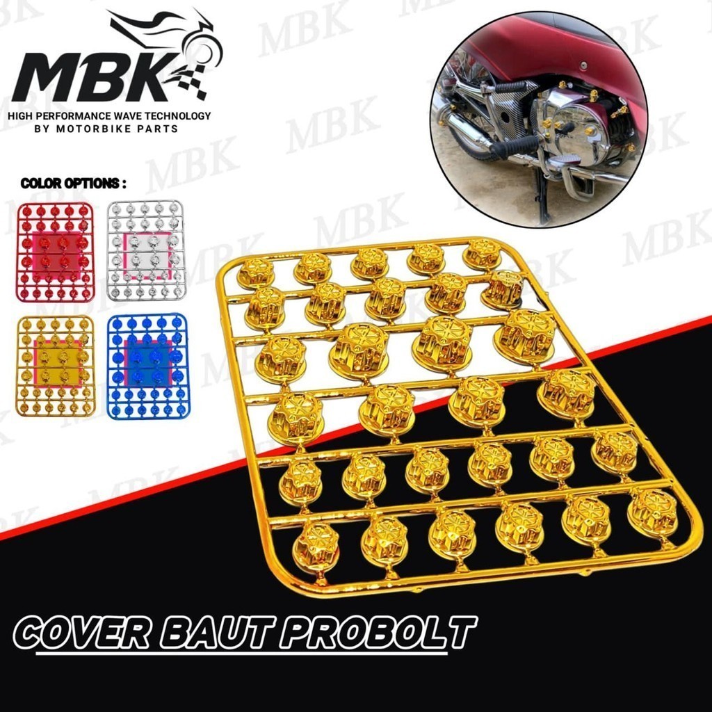 Jual SALE !!! Cover Baut Monel flower Baut Motor 1 set isi 30 Pcs ...