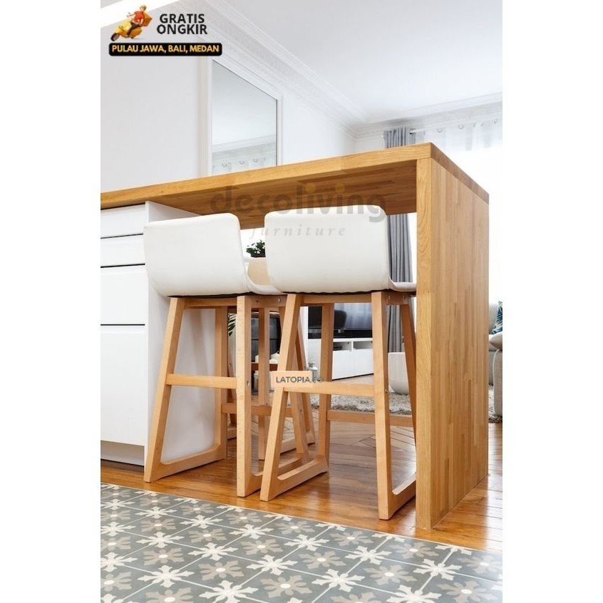 Jual Meja Bar / Meja Makan Minimalis Modern Panjang 100 Cm Tinggi 75 Cm ...