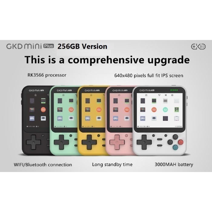 Jual Game Kiddy GKD MINI Plus 256GB - Retro Handheld Gaming Console ...