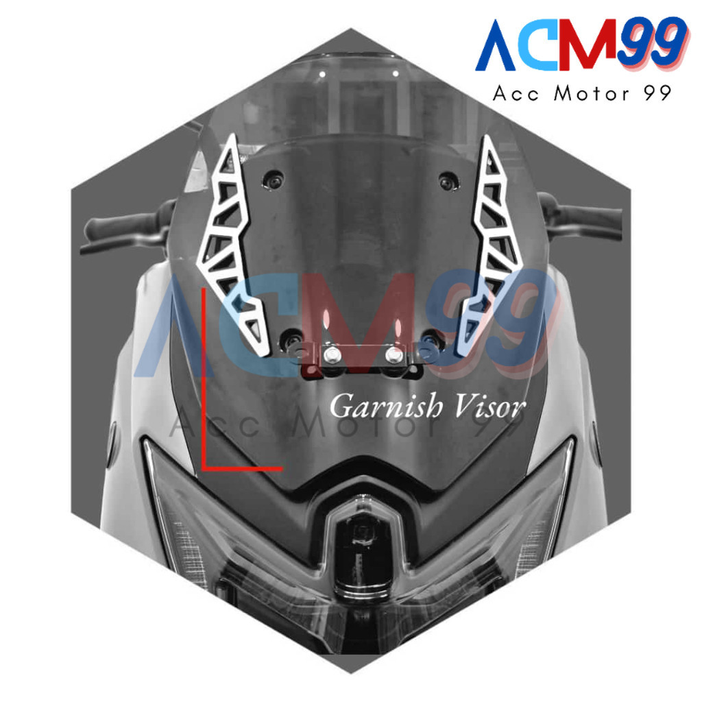 Jual Garnish Visor Nmax Turbo / Neo Garnish Windshield Nmax | Shopee ...