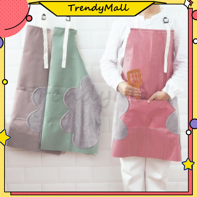 Jual Apron Masak Anti Minyak \Apron waterproof korean style/Apron Dapur ...