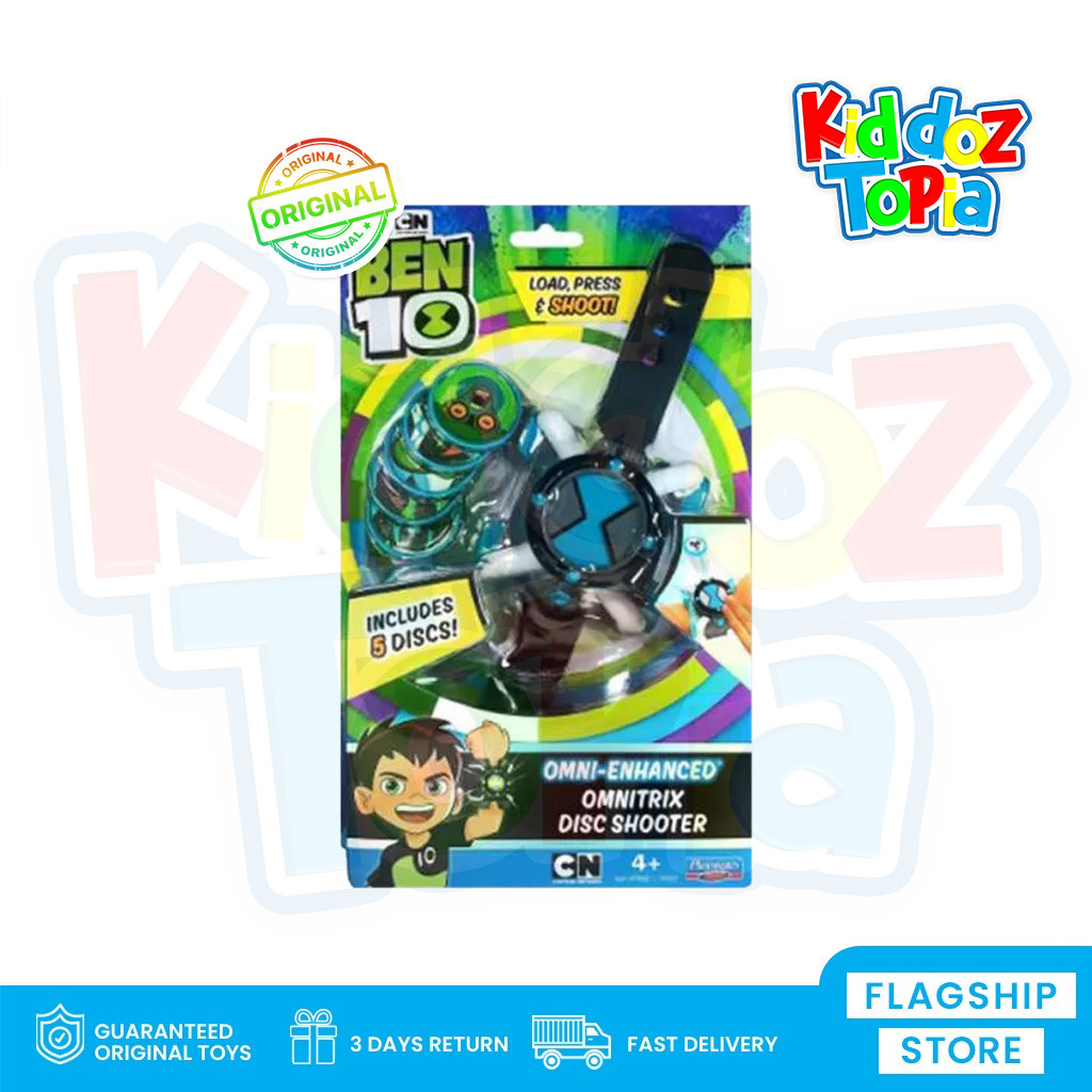Jual Ben10 Ben 10 Omni Enhanced Omnitrix Disc Shooter Watch Biru Blue ...