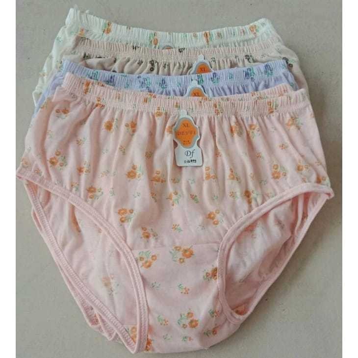 Jual 12 pcs celana dalam motif bunga wanita / celana dalam wanita lusinan | Shopee Indonesia