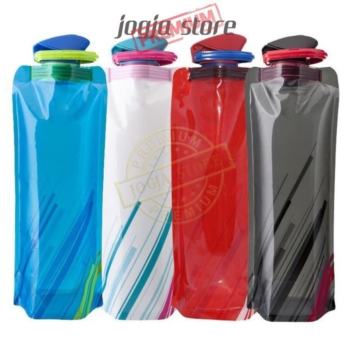 Jual Botol Minum Lipat 700ml FREE BPA Botol Air Portable Camping ...