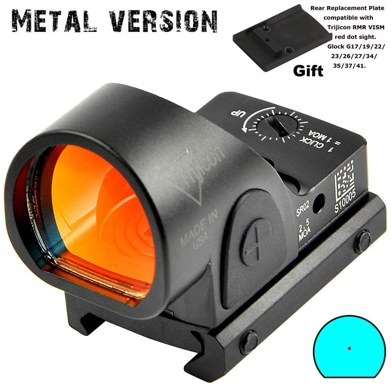 Jual Mini RMR SRO Red Dot Sight Pistol Mos Glock Collimator Rifle ...