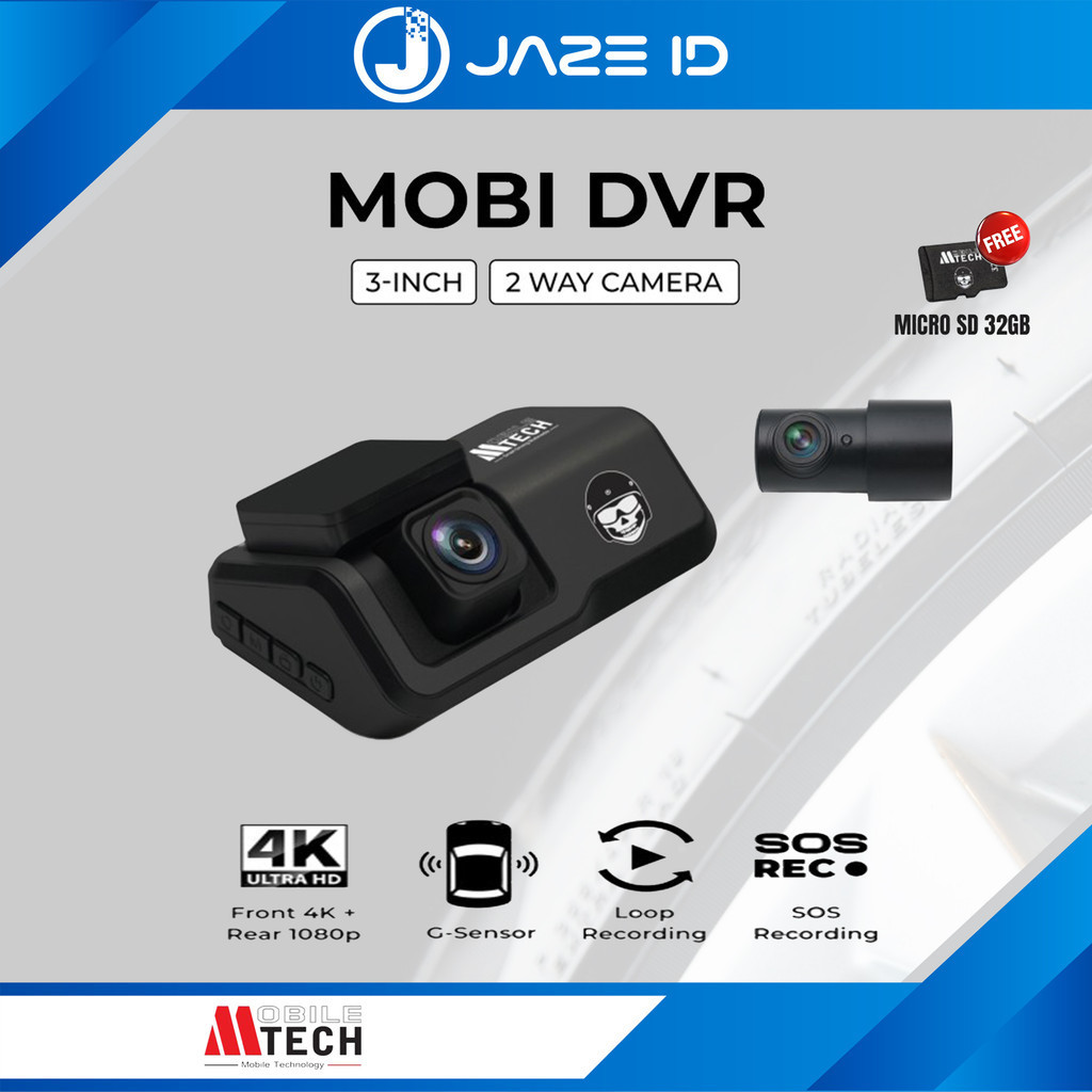 Jual Mtech Dash Cam Mobi Pro 4K IPS Screen Car DVR Mobil Kamera Camera ...