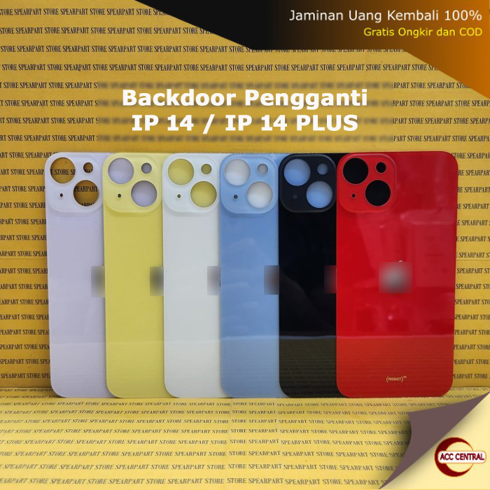 Jual Backdoor Pengganti IP 14 / 14+ / 14 PLUS ( Back Glass Tutup ...