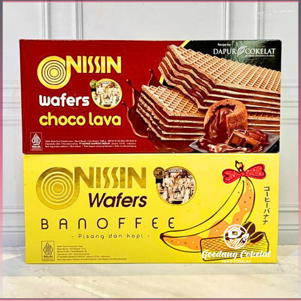 Jual Nissin Wafers Wafer Choco Lava Chocolate Banoffee Cream Rasa ...