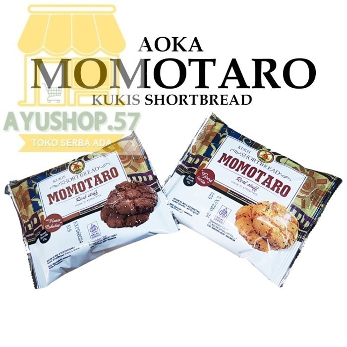 Jual AOKA MOMOTARO KUKIS SHORTBREAD - ORIGINAL - AYUSHOP57 | Shopee ...