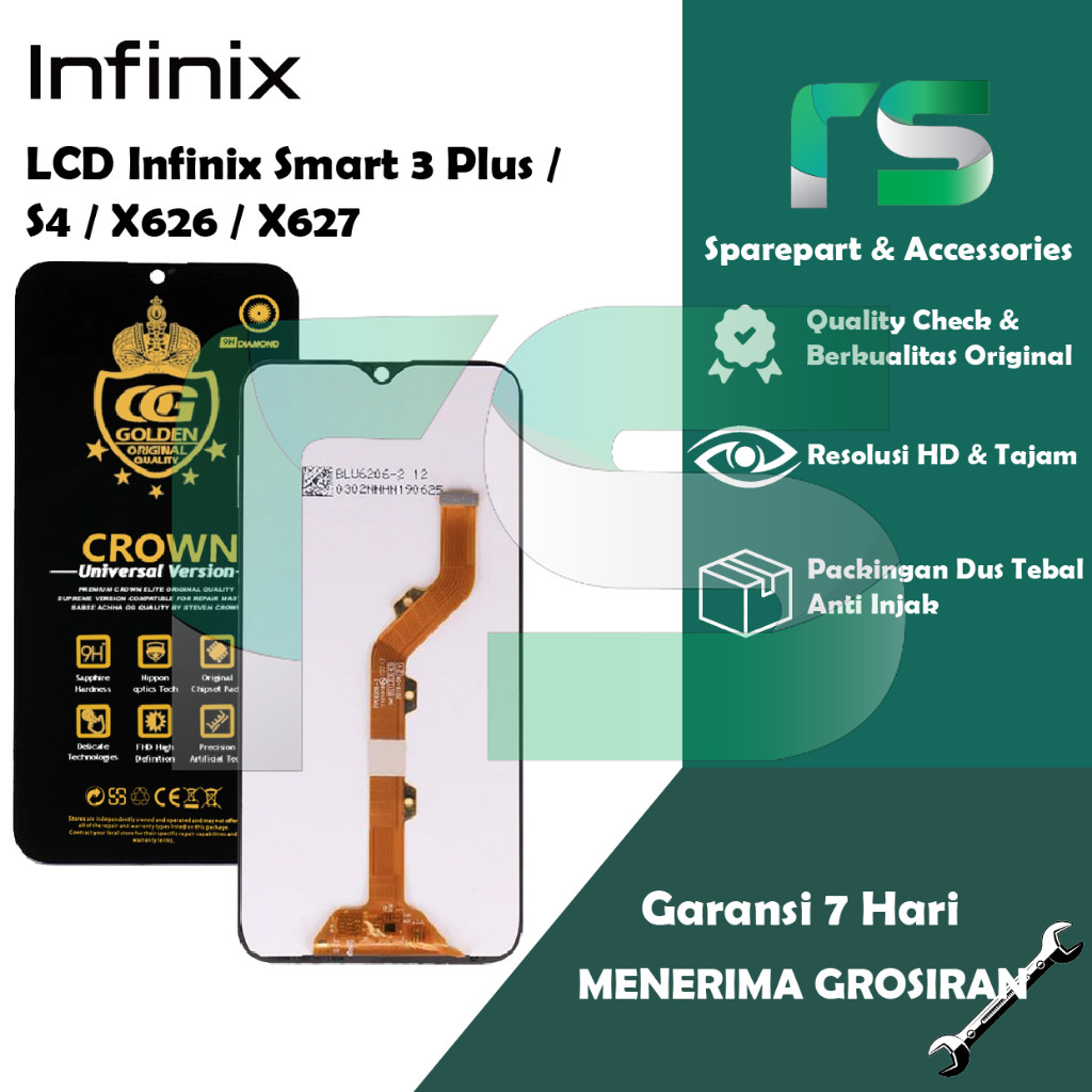 Jual LCD TOUCHSCREEN INFINIX SMART 3 PLUS / INFINIX S4 / X627 / X626 FULLSET ORIGINAL | Shopee ...
