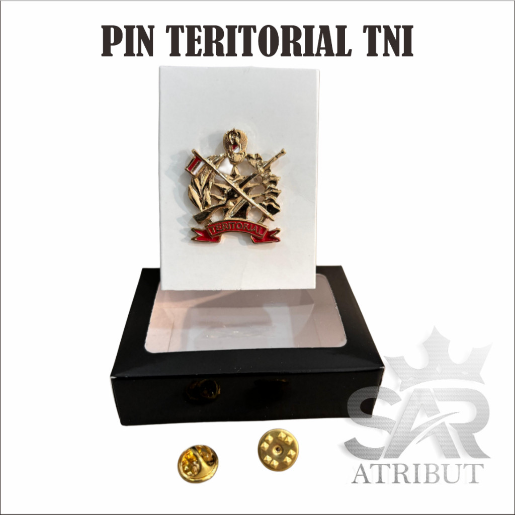 Jual brevet wing pin teritorial pdh tni ad bahan logam berkualitas ...