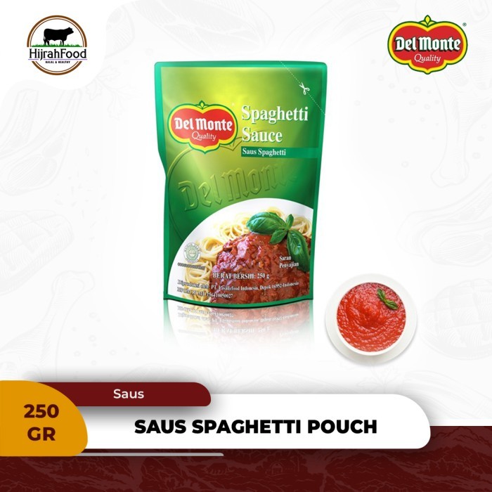 Jual Delmonte Saus Spaghetti 250 gram Del Monte Kemasan Pouch | Shopee ...