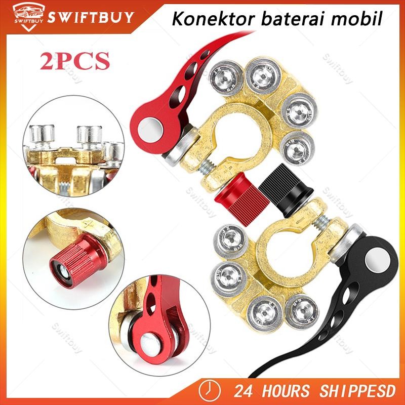 Jual Terminal Kepala Aki Mobil Bahan KUNINGAN Klem Accu Mobil Tembaga ...