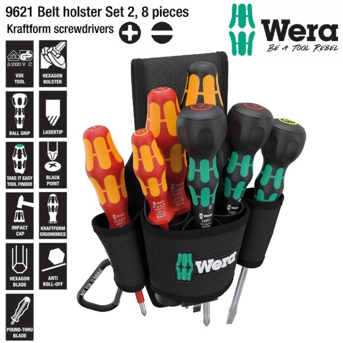 Jual Wera 05136033001 - Obeng Set 8 Pcs Plus + Minus - LIMITED EDITION ...