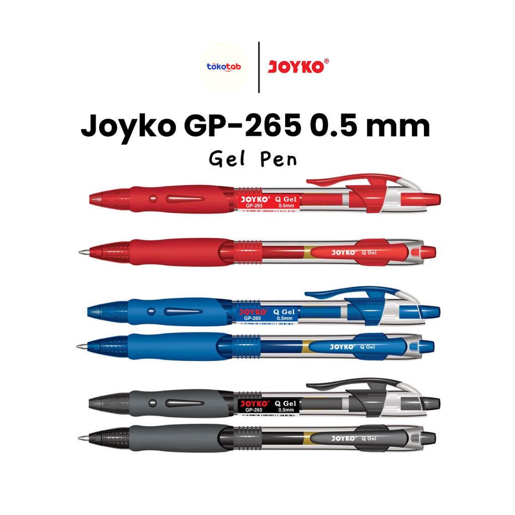 Jual Tokotab - Gel Pen Pulpen Pena Joyko GP-265 Q Gel 0.5 mm | Shopee Indonesia
