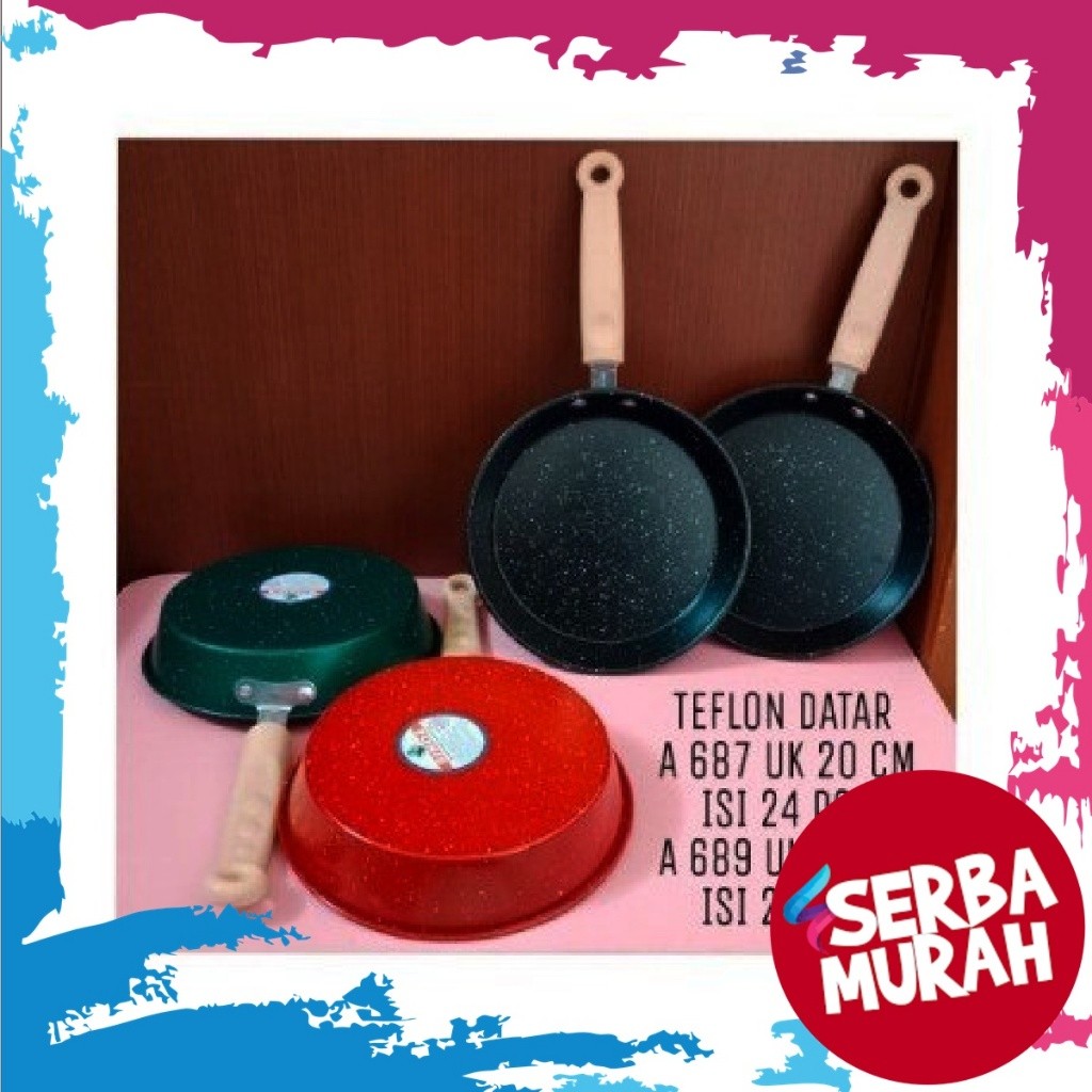 Jual Sinda Fry Pan 18/20/22cm Bulat Datar Frypan | Shopee Indonesia