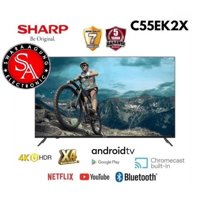 Jual Led UHD 4K Android TV 55 Inch SHARP 55EK2X ( Garansi Resmi) Medan ...