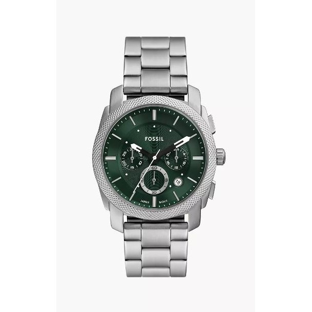 Jual Fossil Machine Chronograph Stainless Steel Silver Jam Pria ...