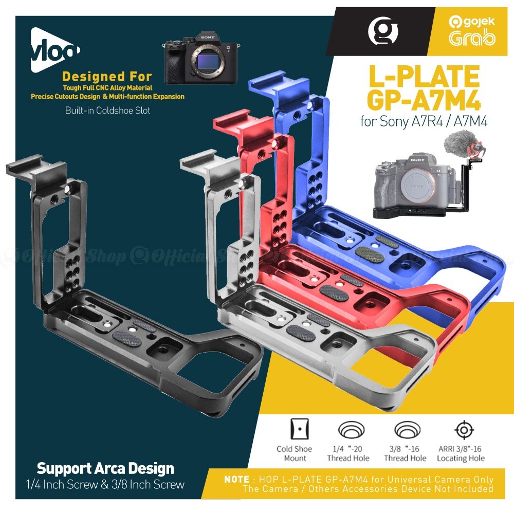 Jual HOP GP-A7R4 L Plate Bracket for Sony A7R4 A7 Mark IV A7M4 Holder ...