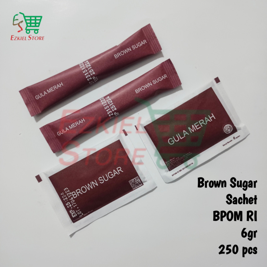 Jual Brown Sugar Sachet / Gula Aren isi 250 pcs ( Kotak / Batang ...