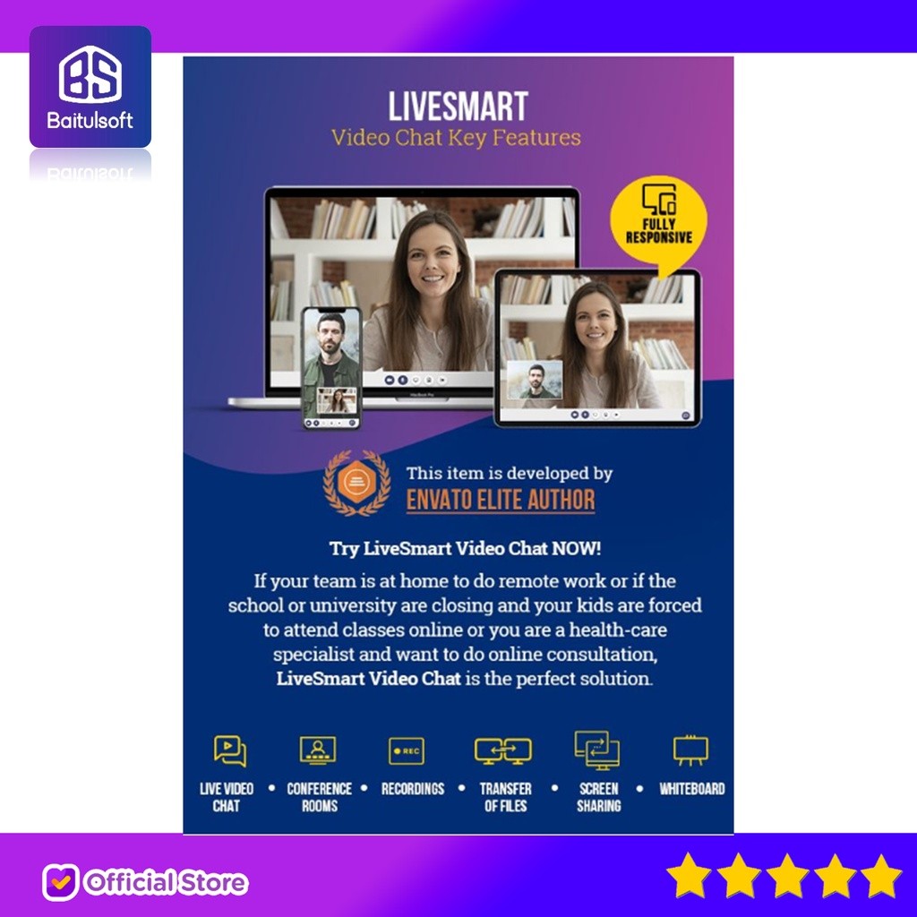 Jual SOURCE CODE APLIKASI LIVESMART VIDEO CHAT | Shopee Indonesia