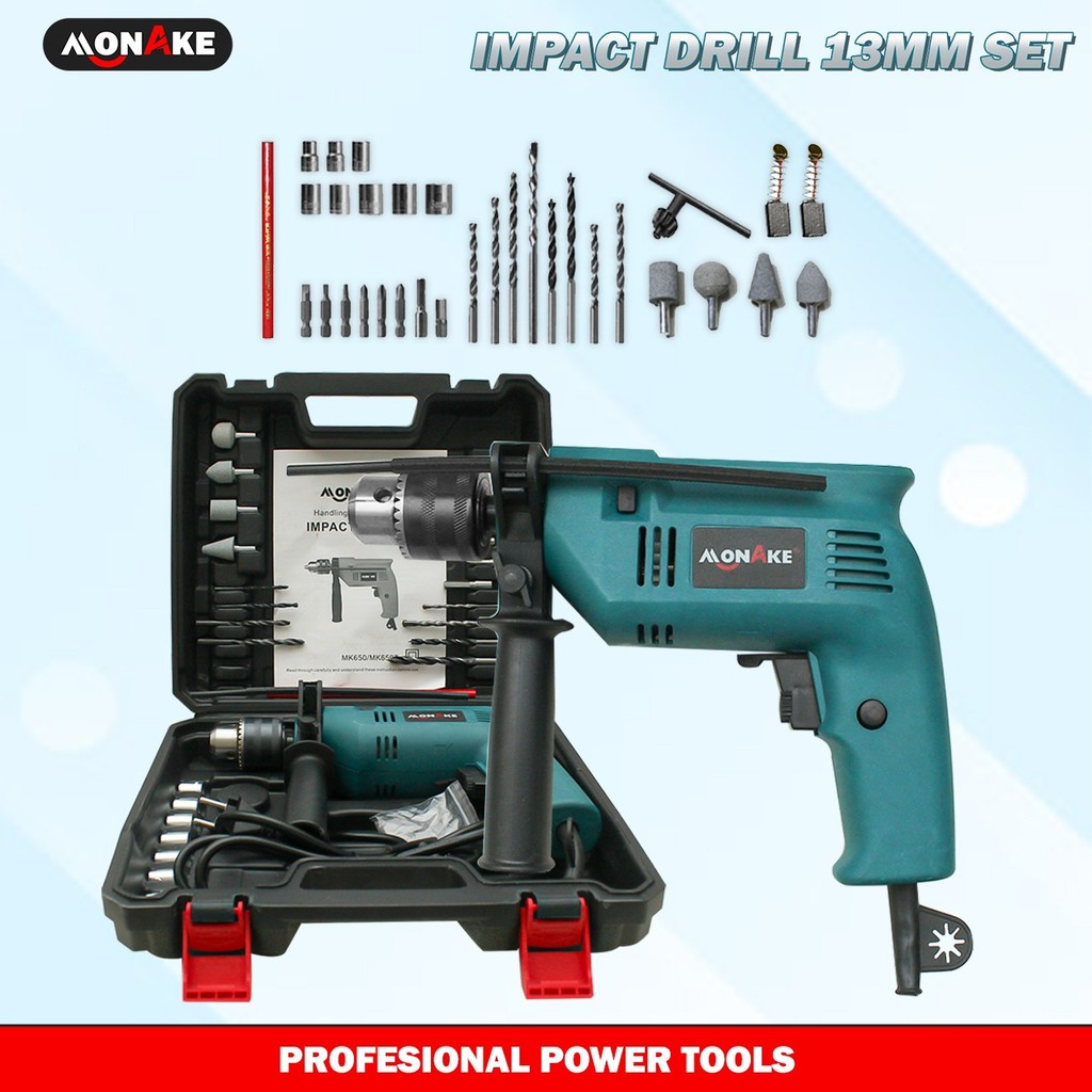 Jual NEW MODEL MAKITA Mesin Bor 13mm Set Koper Mesin Bor Impact Drill ...