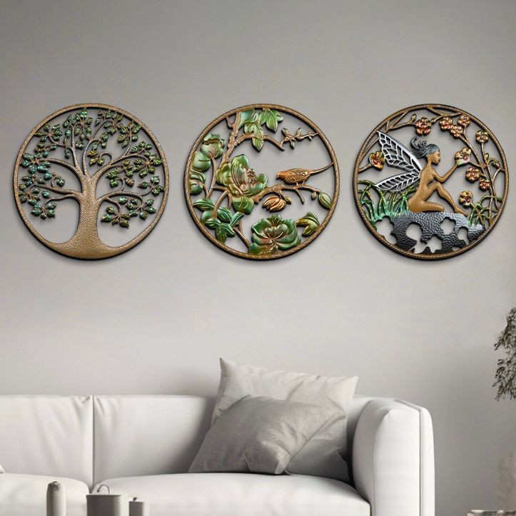 Jual UM117 Hiasan Dinding Bulat Model Art Modern /Dekorasi Pajangan ...
