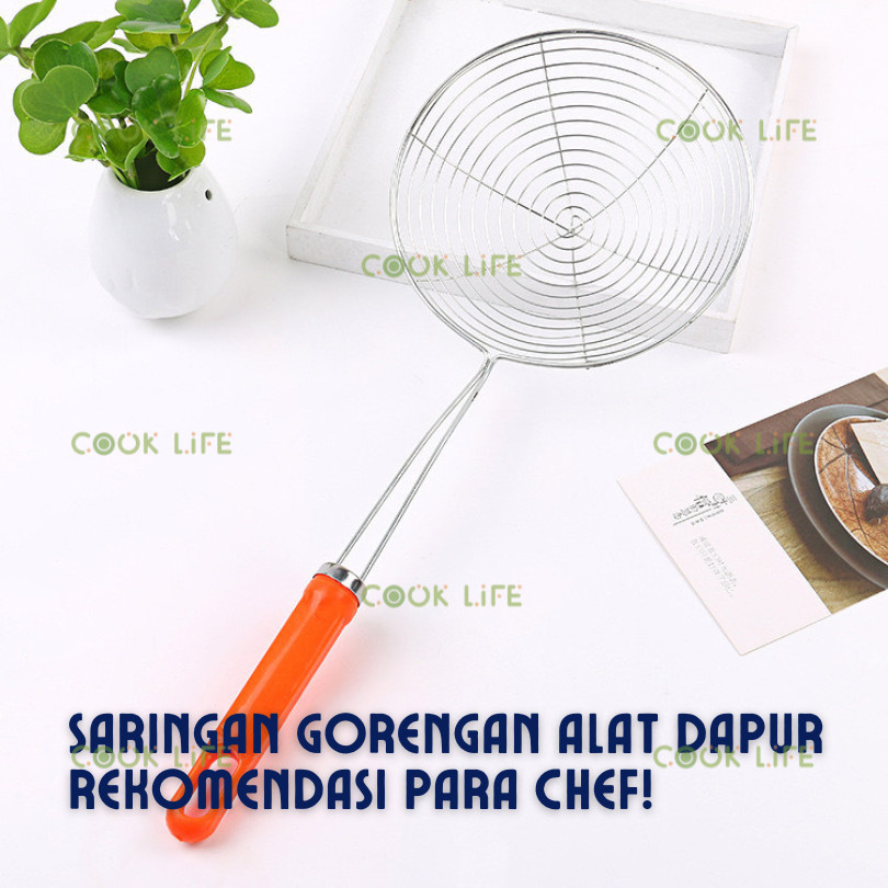 Jual Saringan Bulat Serok Alat Masak Gagang Stainless Steel Saringan ...