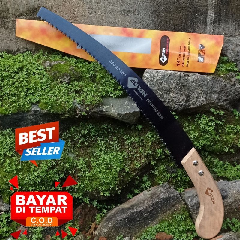 Jual Gergaji Dahan Kopi lengkung pemotong dahan uk 14 inch-gergaji bonsai | Shopee Indonesia
