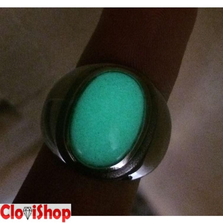 Jual Cincin Titanium Tanam Batu Fosfor Small Size HQ | Shopee Indonesia