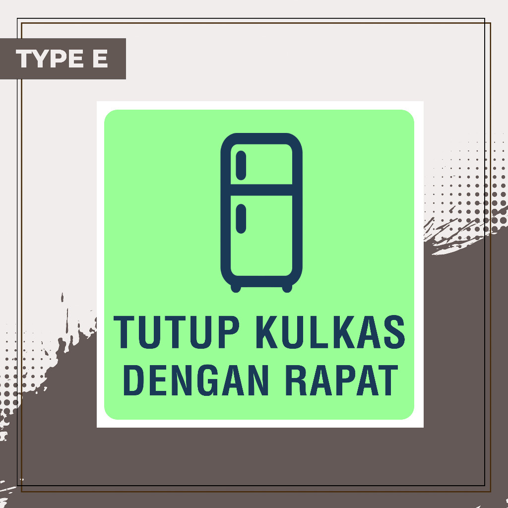 Jual Stiker Tutup Kulkas / Stiker Hemat Energi / Stiker Hemat Listrik ...
