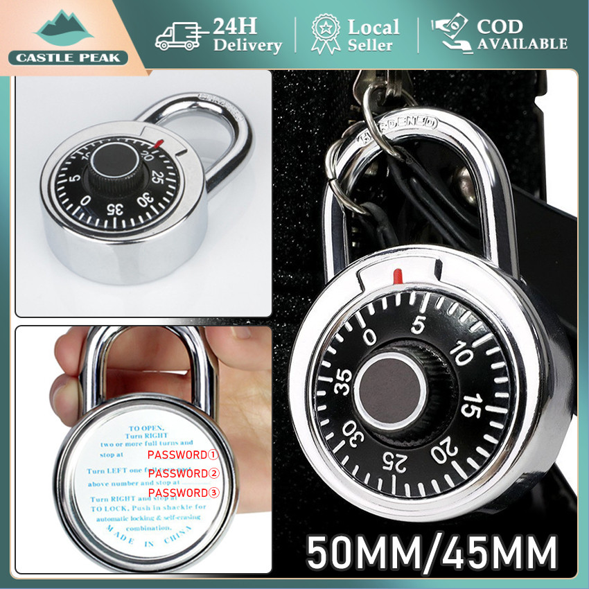 Jual Gembok Serbaguna Model Kunci Putar Angka Brankas Rotary Padlock ...