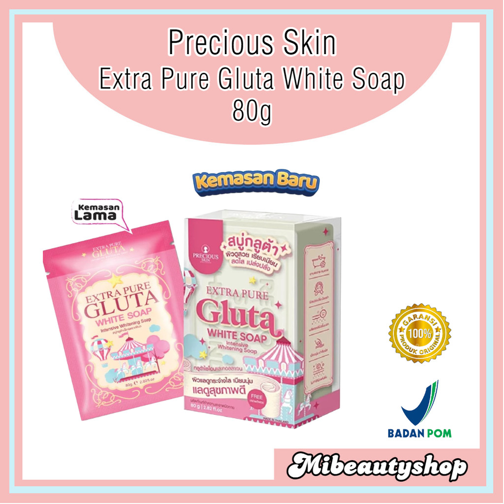 Jual Precious Skin Thailand Extra Pure Gluta Whitening Body & Face Soap ...