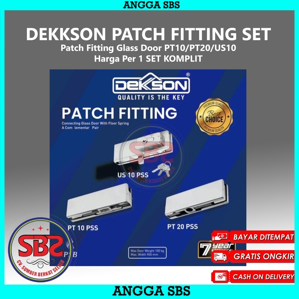 Jual DEKSON Patch Fitting DEKKSON Komplit Set PT 10 PT 20 US 10 ...
