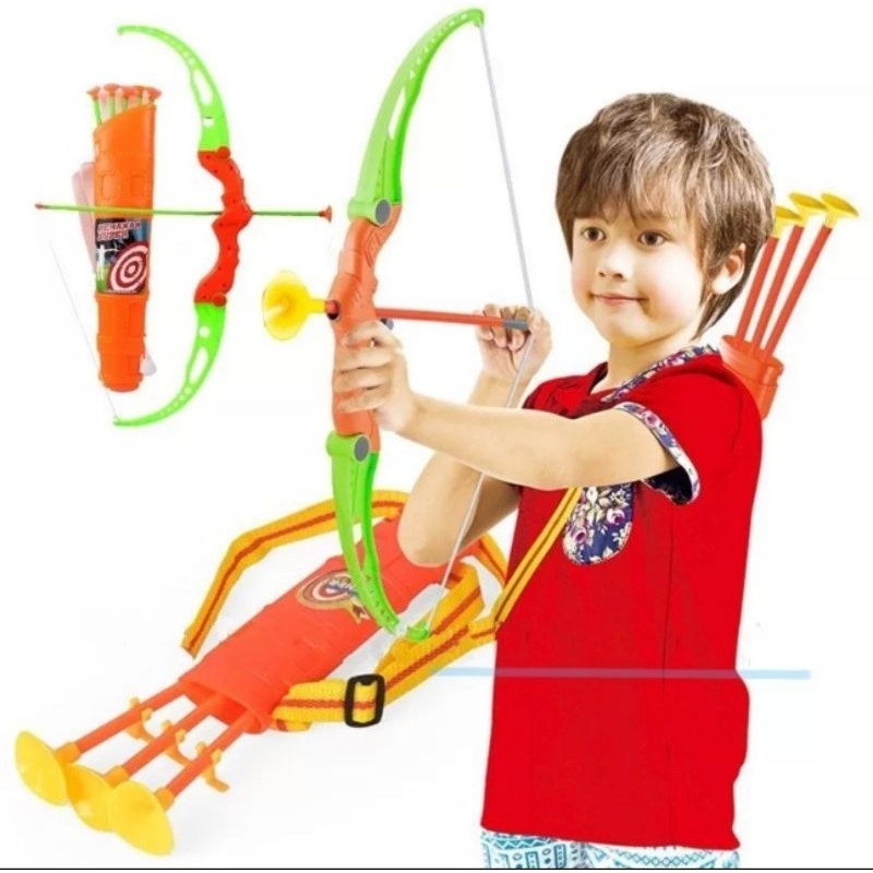 Jual Mainan Anak Pemanah Panah Busur Panahan Set Anak Panah Busur Panah ...