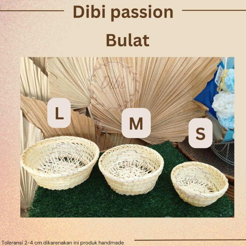 Jual KERANJANG BULAT KECIL ANYAM BAMBU MURAH | Shopee Indonesia