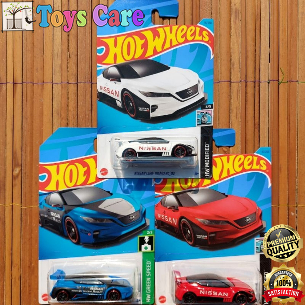 Jual HOTWHEELS NISSAN LEAF NISMO RC MERAH BIRU SKYLINE R32 R34 GTR HW ...