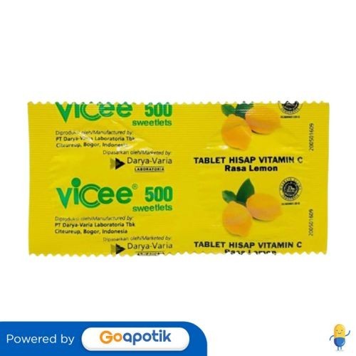 Jual Vicee 500 Rasa Lemon Strip 2 Tablet | Shopee Indonesia