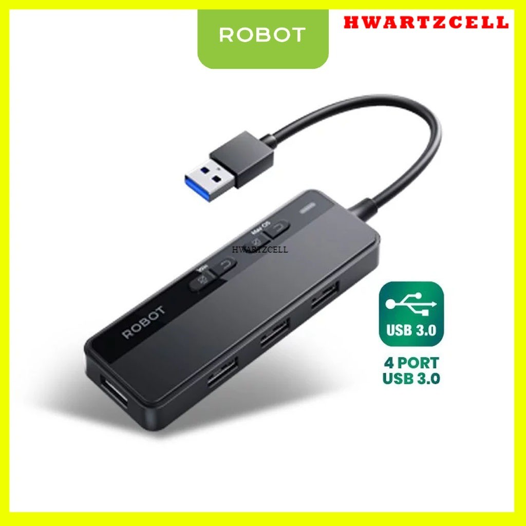 Jual [HWARTZ] ROBOT USB Hub H500 USB 3.0 4 Ports Multifungsi Hub 5Gbps ...